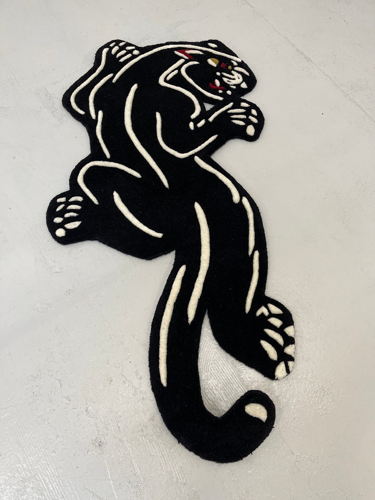 Black Panther Rug - Custom Bold Panther Decor – Inked Rugs