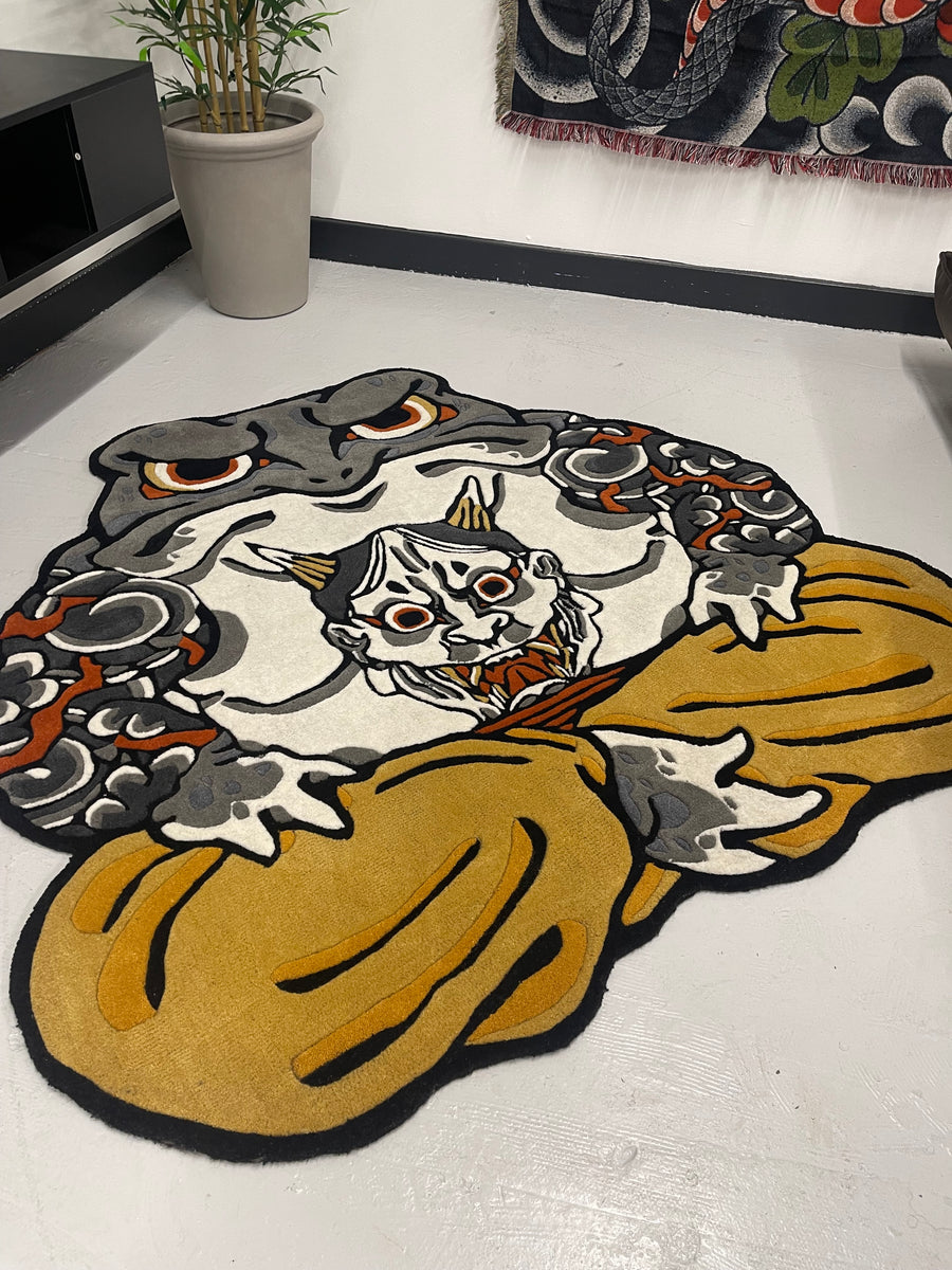 Kaeru Ronin Rug - Japanese Ronin Decor – Inked Rugs