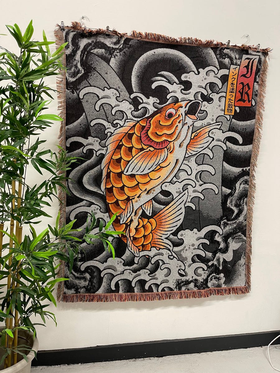 Koi Fish Tapestry – Inked Rugs