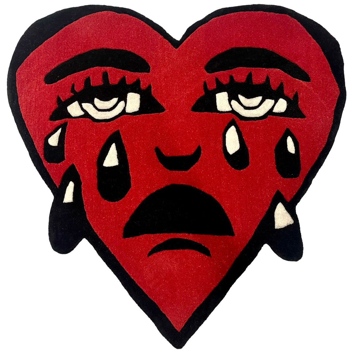 Crying Heart Rug - Emotional Tattoo Decor – Inked Rugs