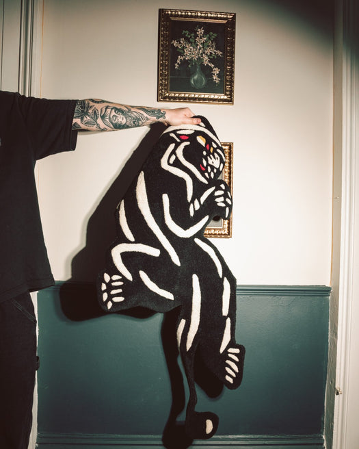 Black Panther Rug - Custom Bold Panther Decor – Inked Rugs